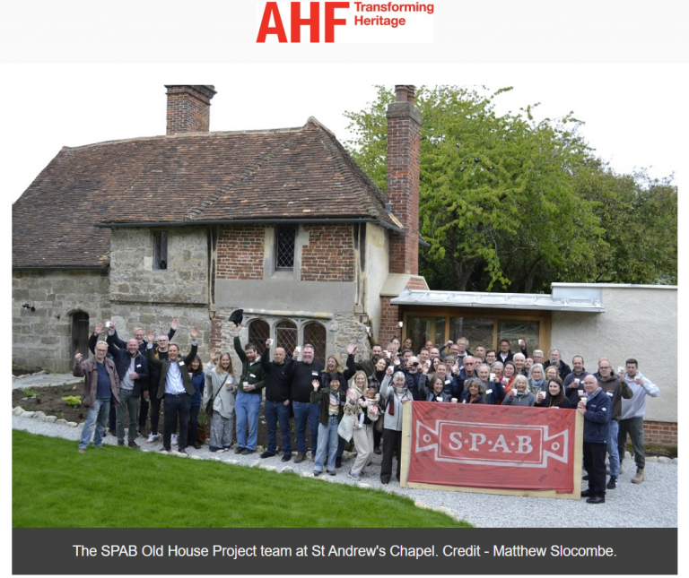 IHBC features ‘Heritage from the (funder’s) doorstep’: AHF on ...